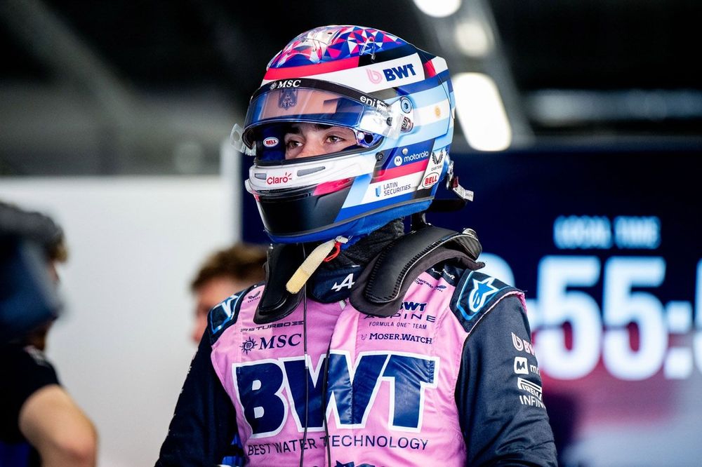 Colapinto volvió a la pista tras su accidente en las pruebas de Hungría