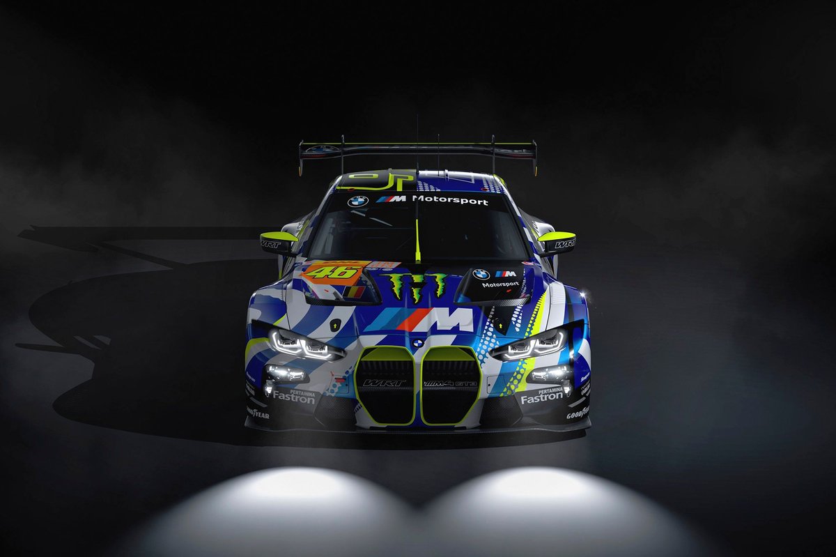 Auto Valentino Rossi tijdens 24 uur van Le Mans in speciale livery