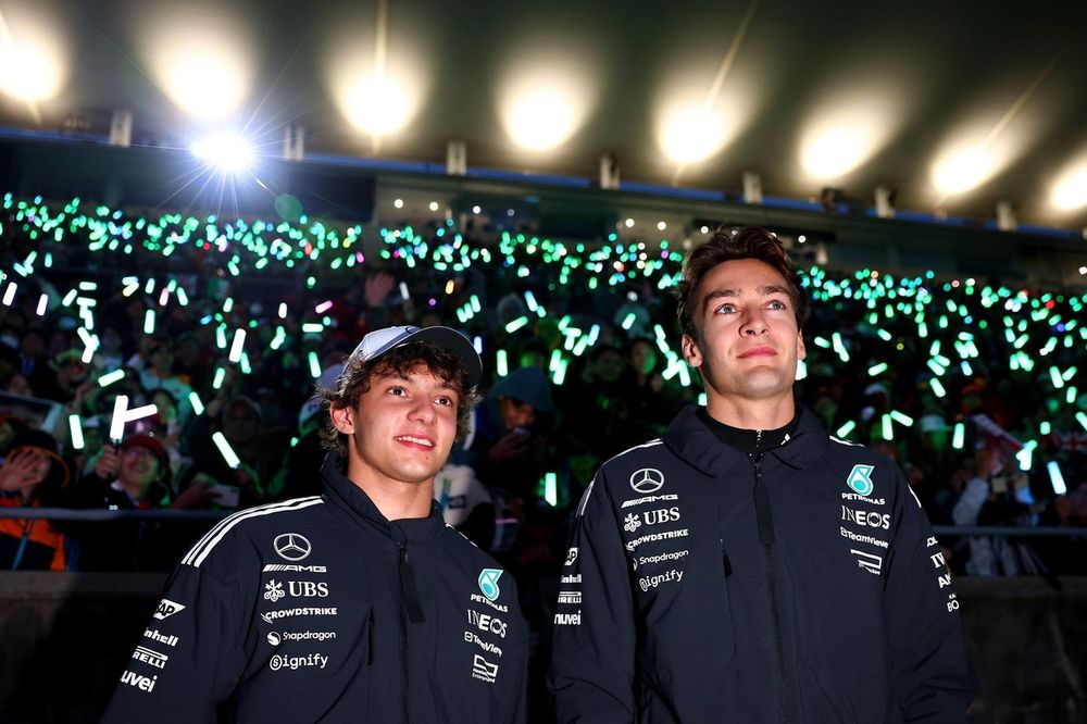 Mercedes unveils special Miami GP helmets and race suits for Russell ...