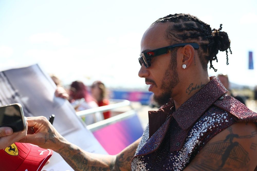 Hamilton arrived at Silverstone in custom Burberry and a $1.5 million watch