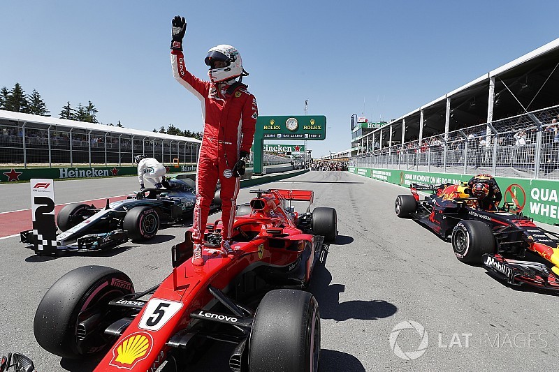 Canadian GP: Vettel beats Bottas, Verstappen to pole