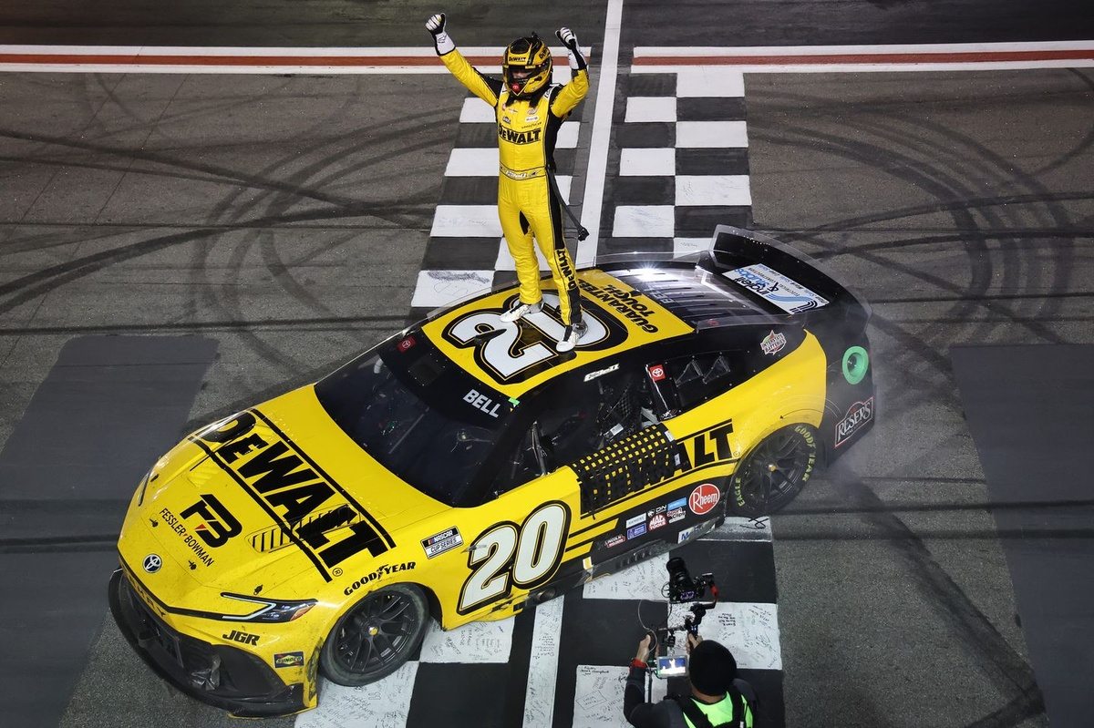 NASCAR Cup Atlanta: frenético final bajo caution; Bell vence a Hocevar ...