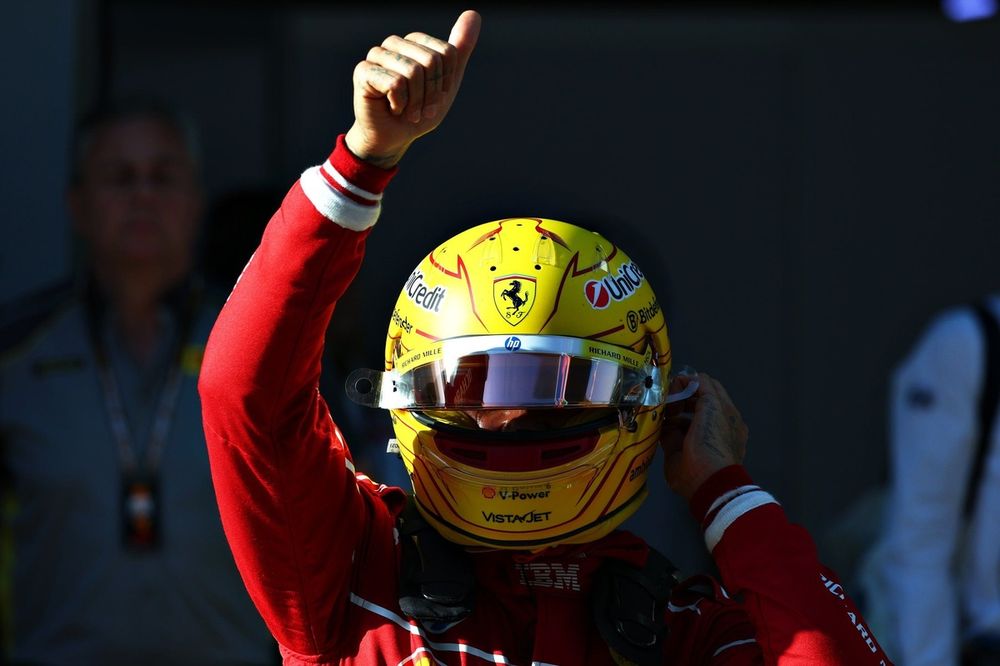 Hamilton "gobsmacked" as he gets first Ferrari sprint pole