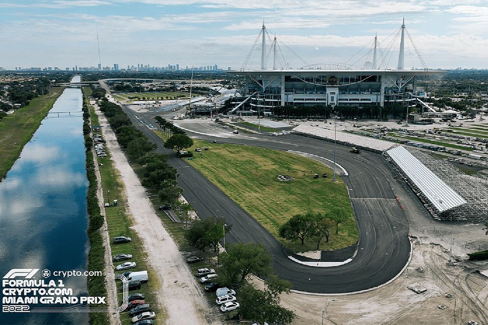 Gloednieuw F1-circuit in Miami bijna gereed voor Grand Prix