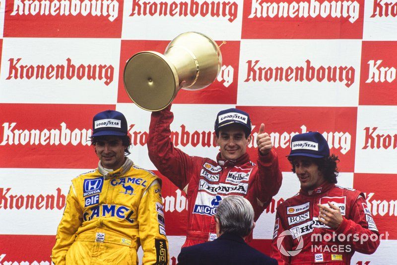Gallery: Best of Senna's podium celebrations