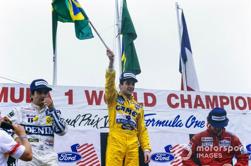 Gallery: Best of Senna's podium celebrations