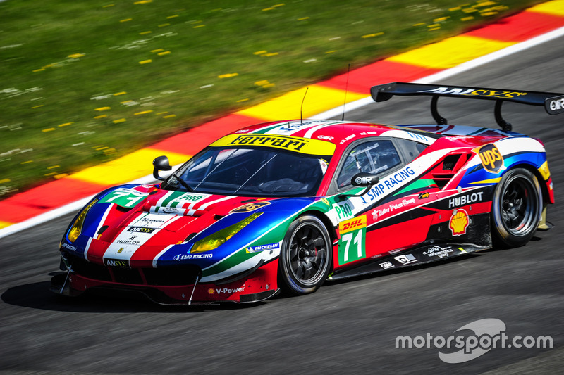 #71 AF Corse Ferrari 488 GTE: Davide Rigon, Sam Bird at Spa-Francorchamps