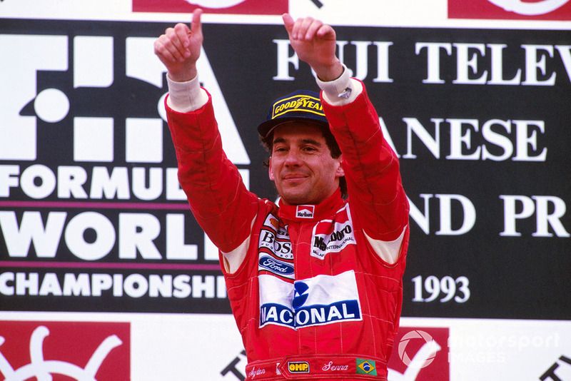 Gallery: Best of Senna's podium celebrations