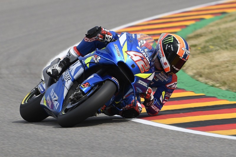 Rins had "no warning at all" before Sachsenring Suzuki MotoGP crash