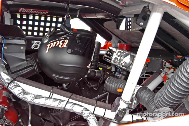 Cockpit of Dale Earnhardt Jr.'s car at Watkins Glen