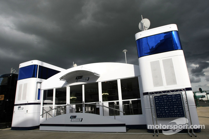 Williams F1 Team motorhome at British GP
