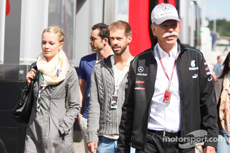 Dr. Dieter Zetsche, Daimler AG CEO with his family at German GP