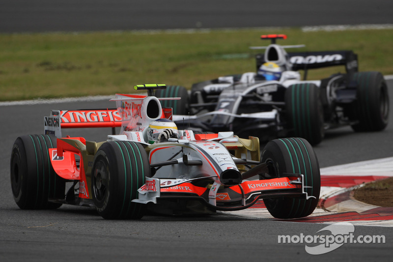 Bridgestone brought the 'green' grooved tyres for the 2008 Japanese GP ...